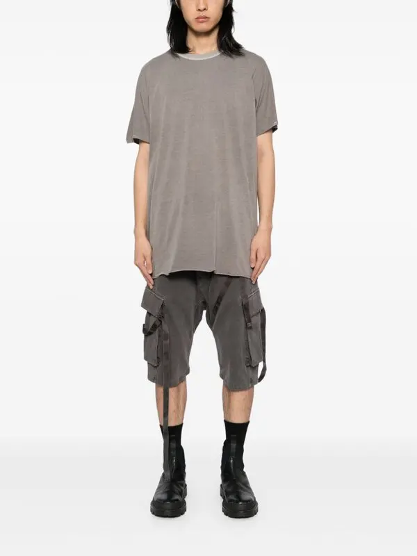 Boris Bidjan Saberi Stonewashed Cargo Track Shorts - Grey