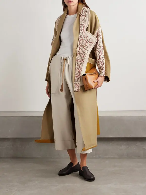 Thank You Have A Good Day Crosby Patchwork Coat
