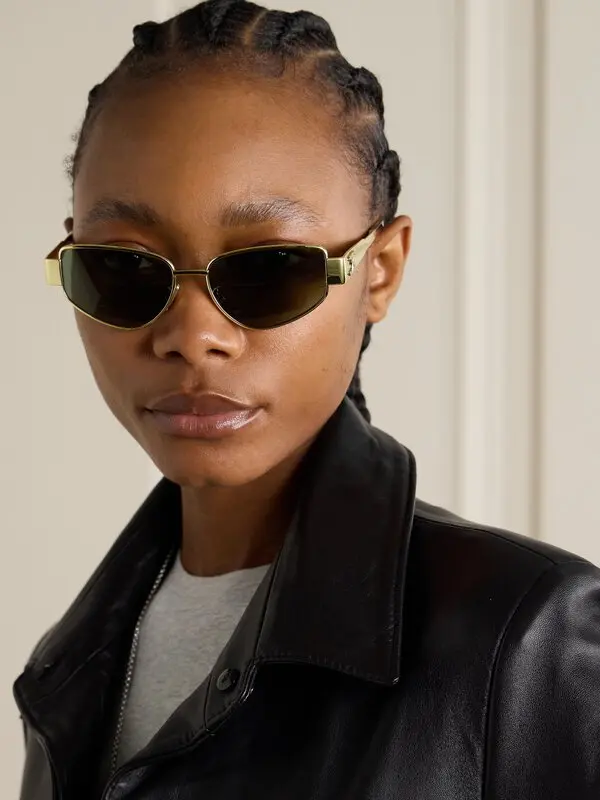 Celine Cat-eye Sunglasses - Gold