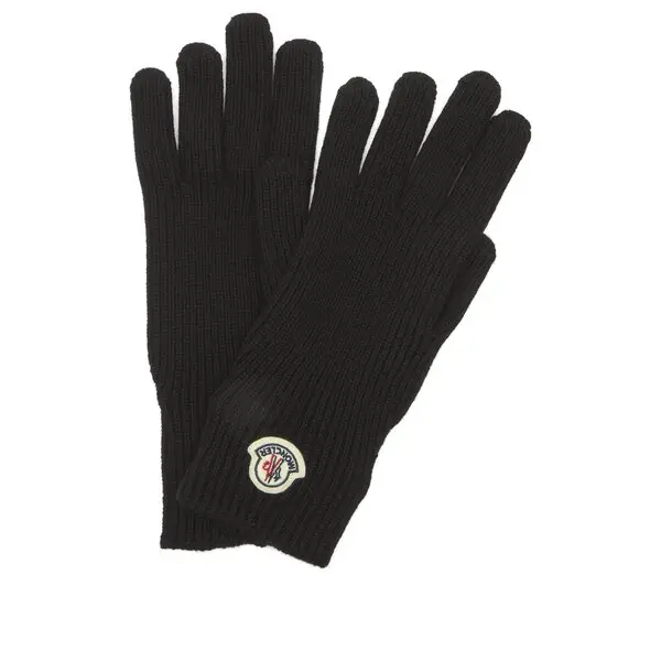 Moncler Wool Gloves - Black