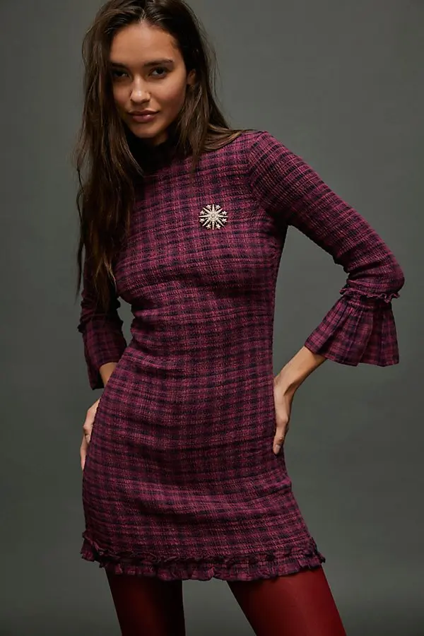 maxi long sleeve fall dress Dark Academia Outfits main image 1