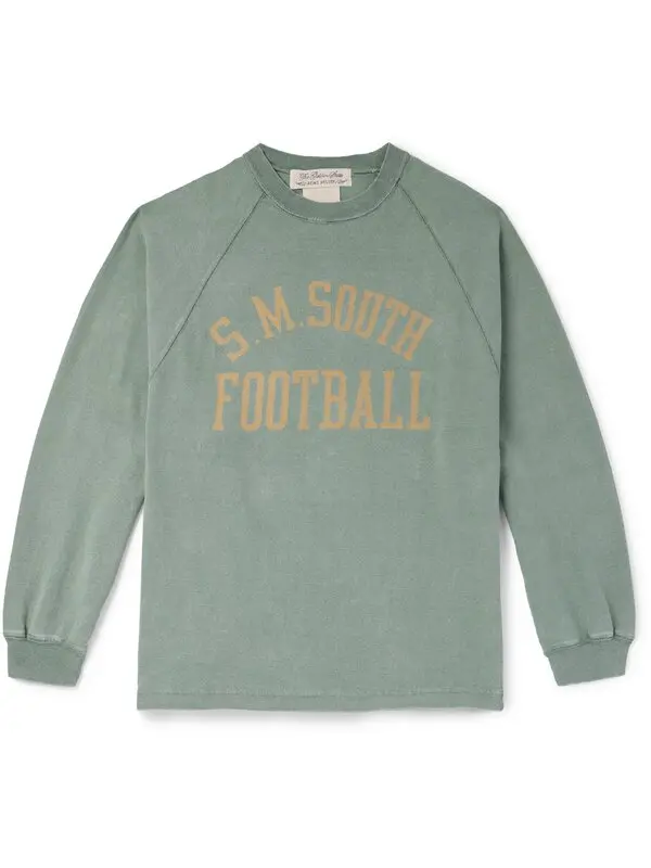 Remi Relief Football Printed Cotton-Jersey T-Shirt In Green - 50