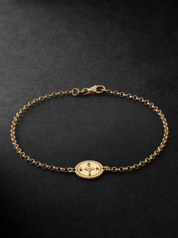 FOUNDRAE Internal Compass -karat Diamond Bracelet - Gold