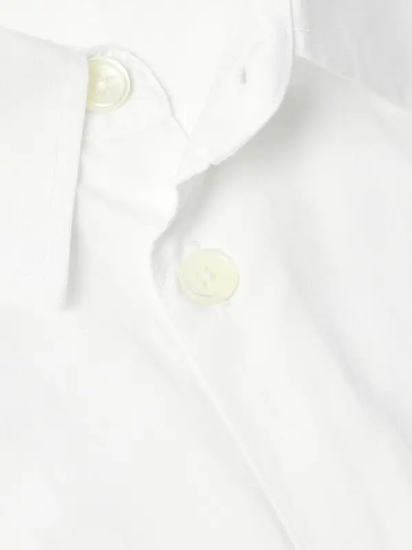 Our Legacy Beyond Logo-embroidered Tencel™ Lyocell And Cotton-blend Poplin Shirt