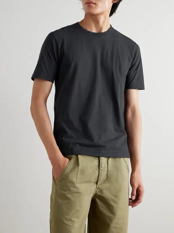 Folk Assembly Garment-dyed Cotton-jersey T-shirt