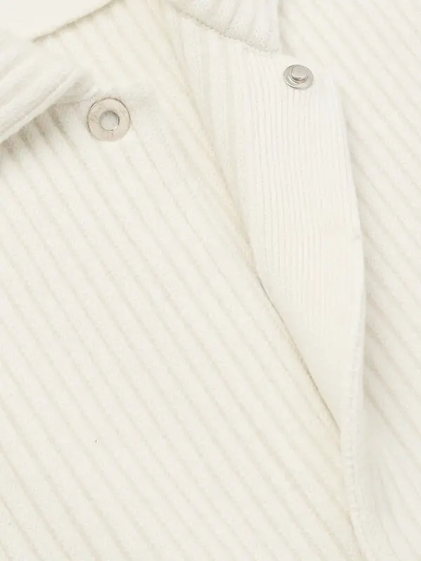 Zegna Ribbed Wool And Cashmere-blend Jacket