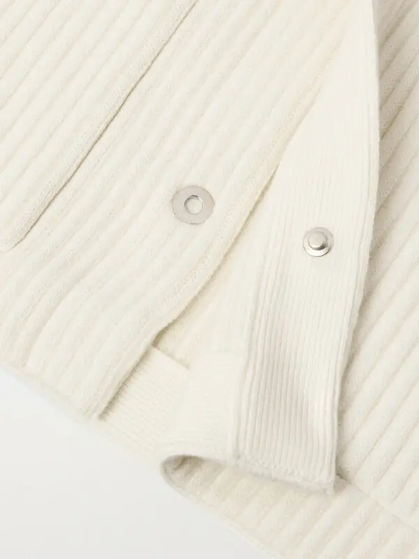 Zegna Ribbed Wool And Cashmere-blend Jacket