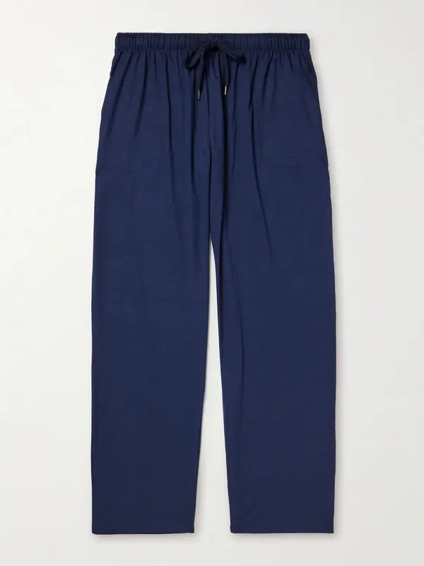 Derek Rose Marlowe Stretch-micro Modal Jersey Pyjama Trousers - Blue