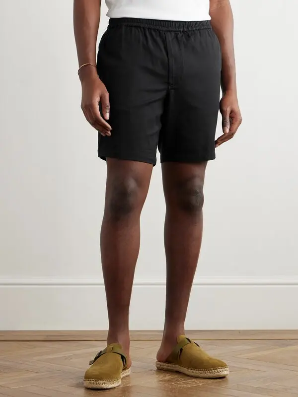 Derek Rose Harris Straight-leg Lyocell-blend Shorts