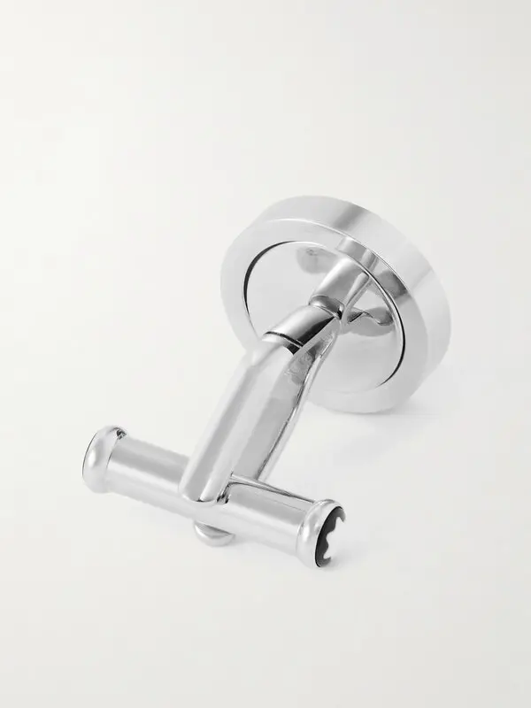 Montblanc Stainless Steel Onyx Cufflinks