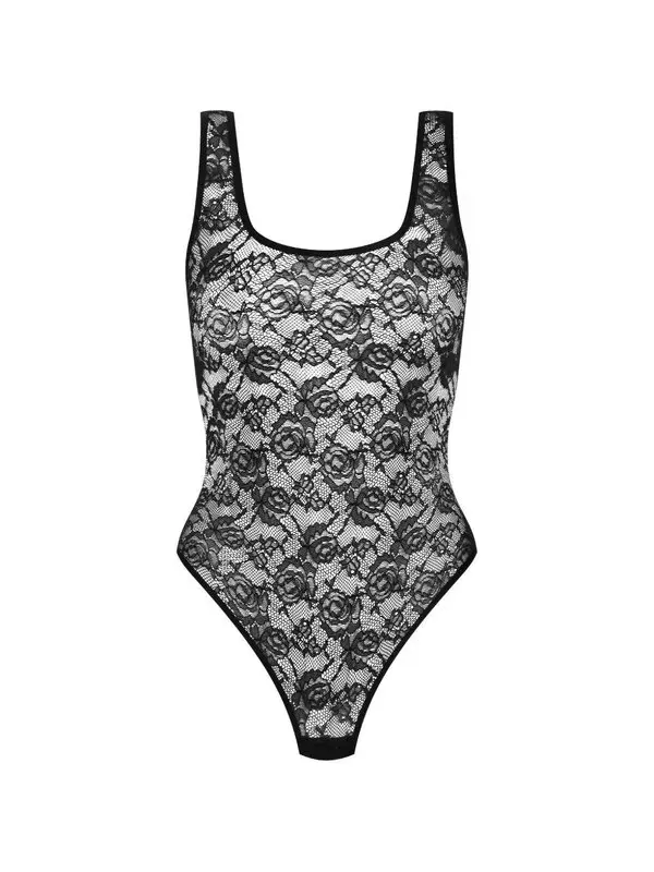 MAISON CLOSE Flashback Backless Bodysuit - Black
