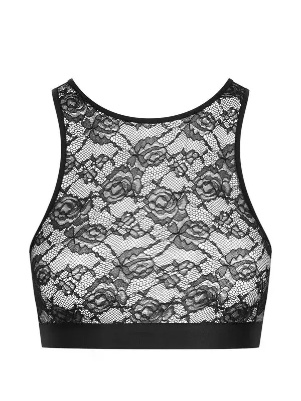 MAISON CLOSE Flashback Lace Bralette - Black