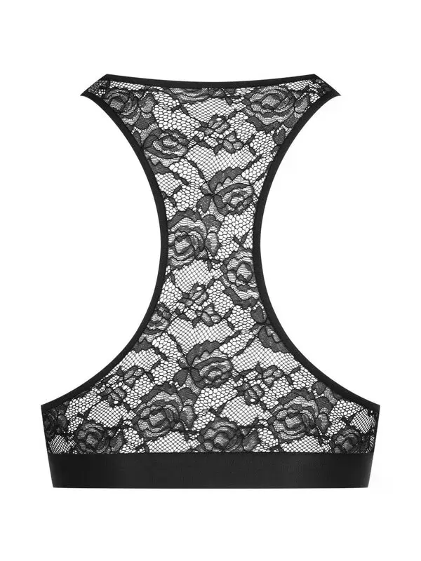 MAISON CLOSE Flashback Lace Bralette - Black
