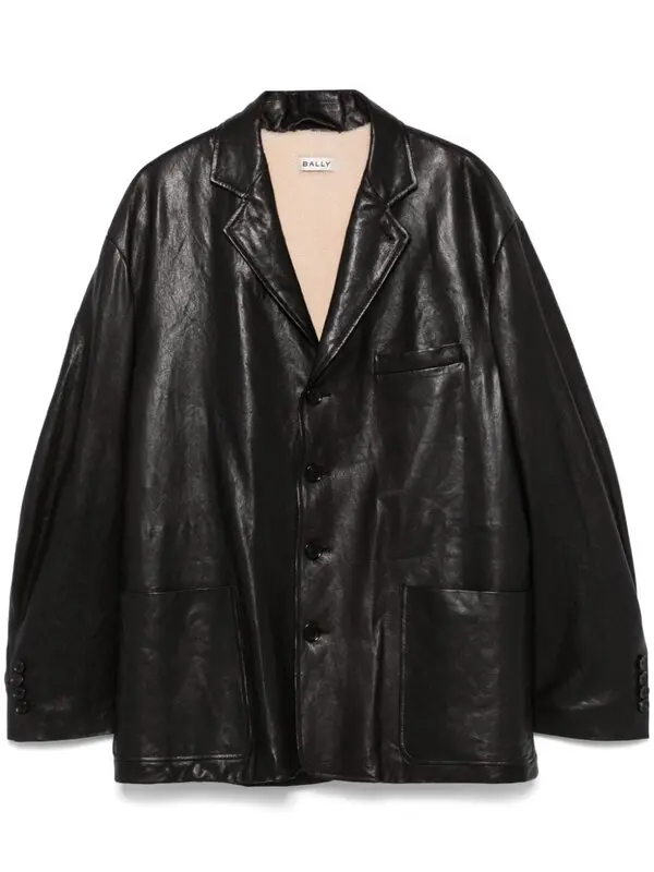 Bally Leather Blazer