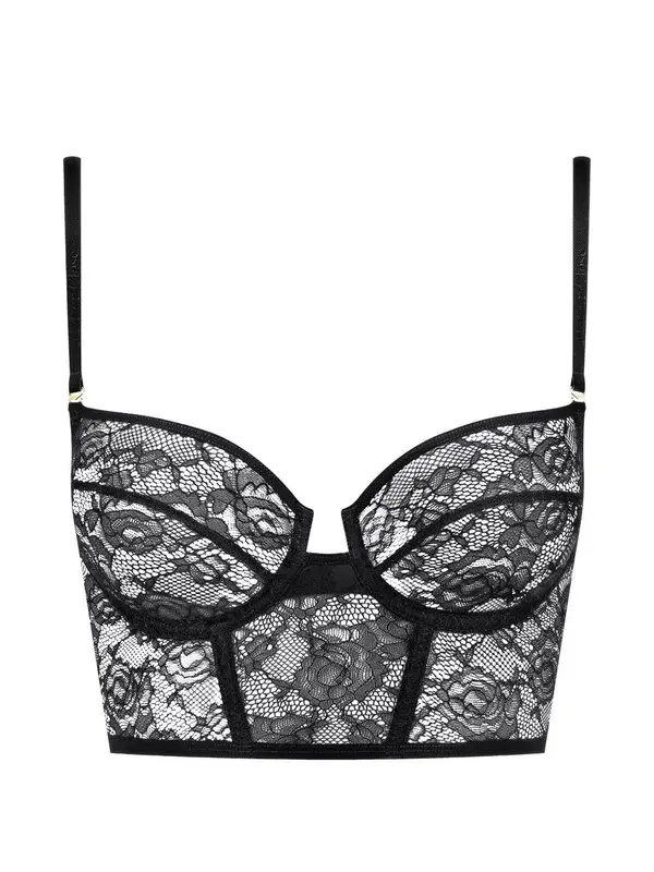 MAISON CLOSE Flashback Balconette Bra - Black