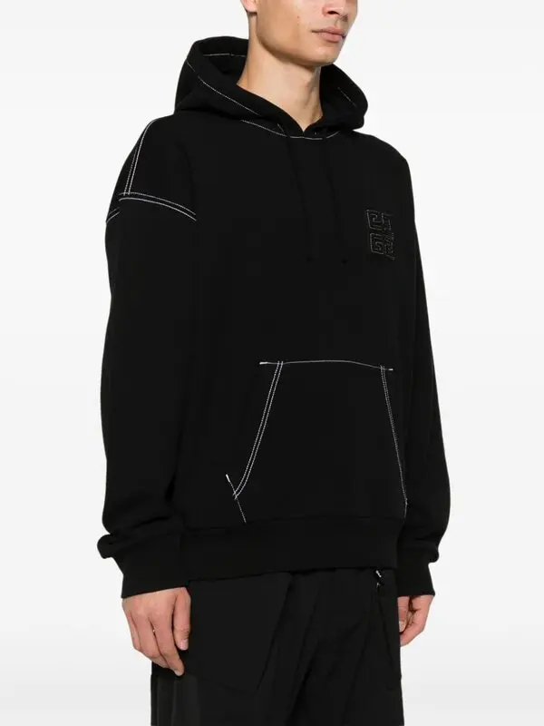 Givenchy 4g-motif Hoodie - Black