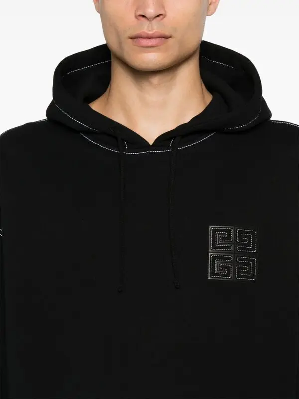 Givenchy 4g-motif Hoodie - Black