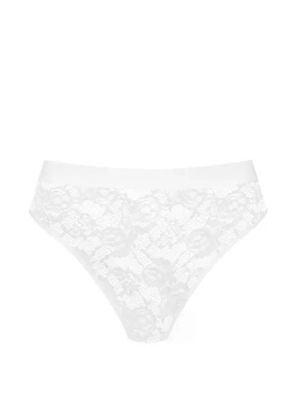 MAISON CLOSE Flashback High-waisted Thong - White