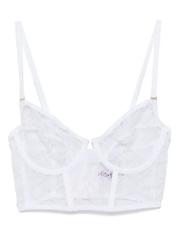 MAISON CLOSE Flashback Balconette Bra - White