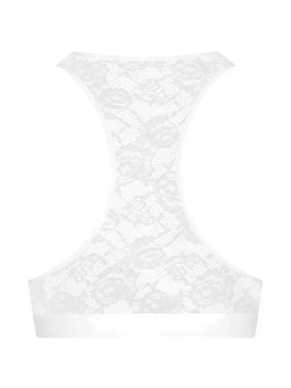 MAISON CLOSE Flashback Lace Bralette - White
