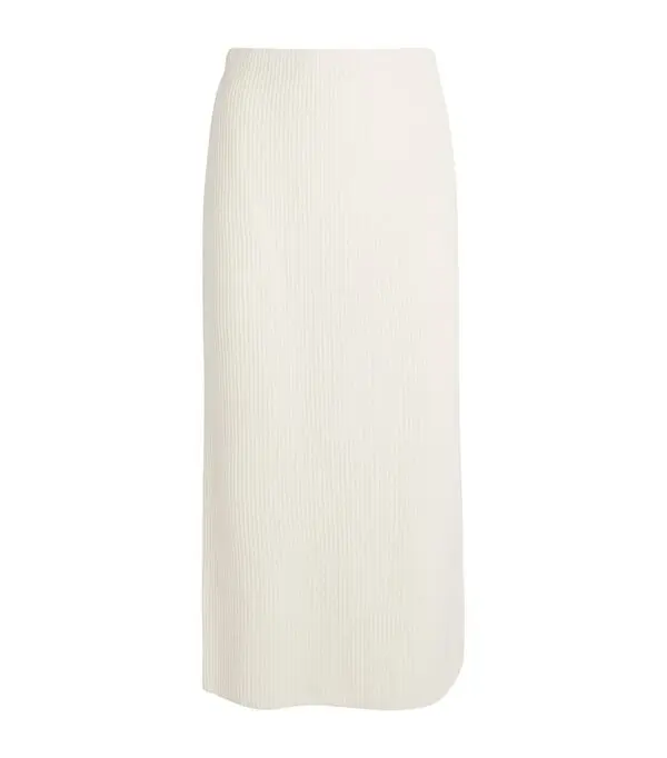 Theory Wool-cashmere Midi Skirt
