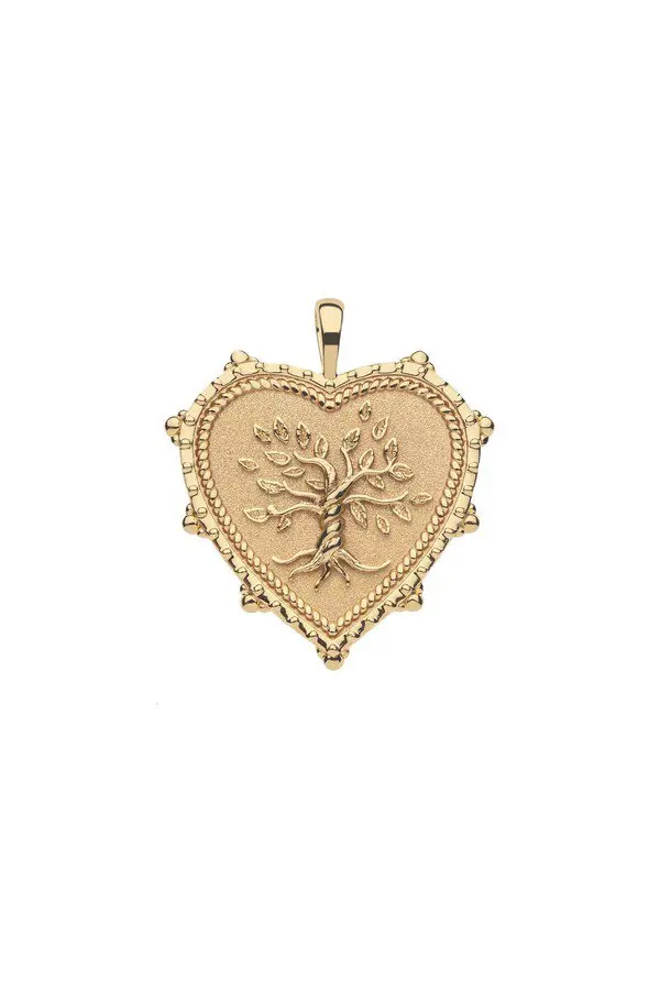 JANE WIN Faith Jw Heart Pendant - Gold