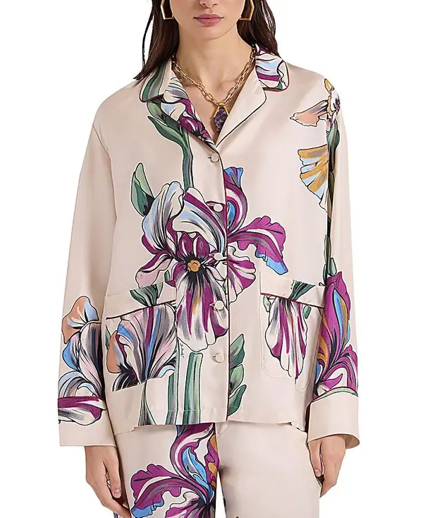 La DoubleJ Pajama Shirt - Iris Ivory