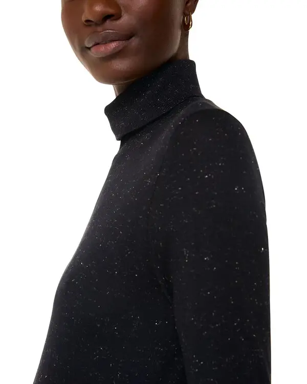 Whistles Sparkle Roll Neck Top