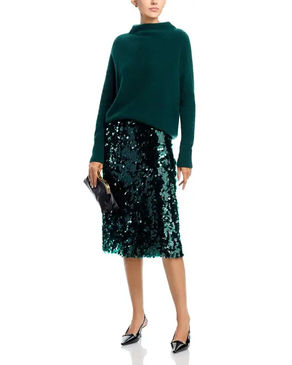 Vince Sequined Midi Skirt - Juniper