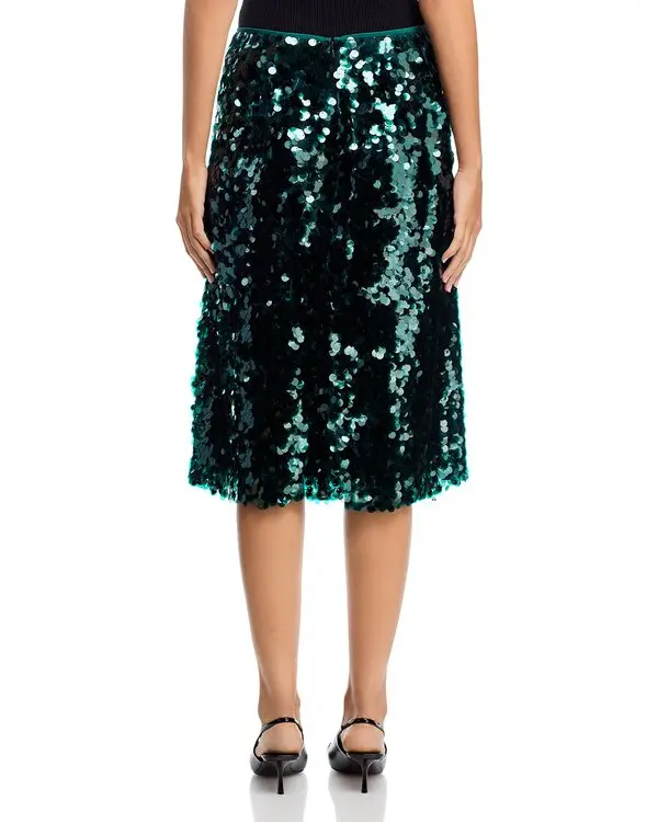 Vince Sequined Midi Skirt - Juniper