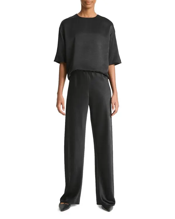 Vince Fluid Satin Blouse