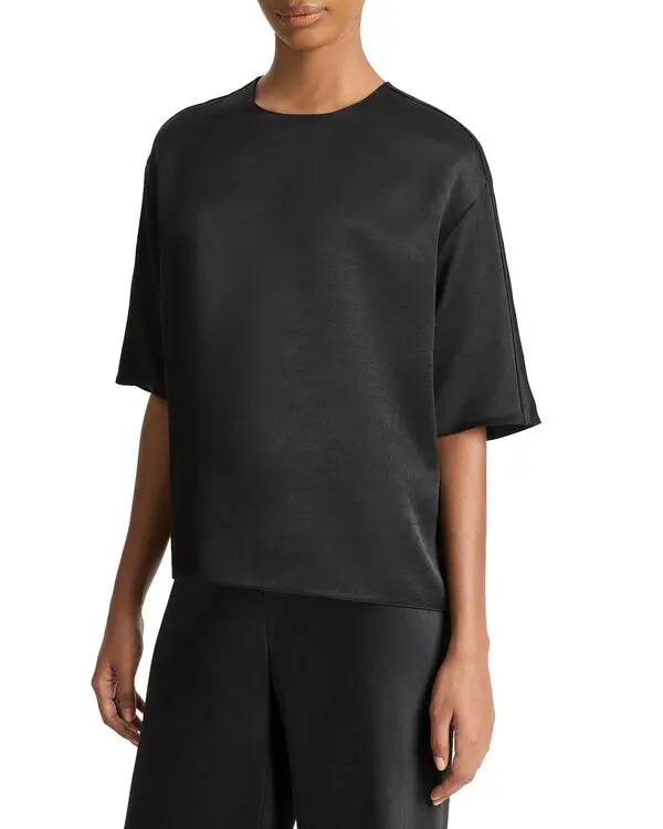 Vince Fluid Satin Blouse