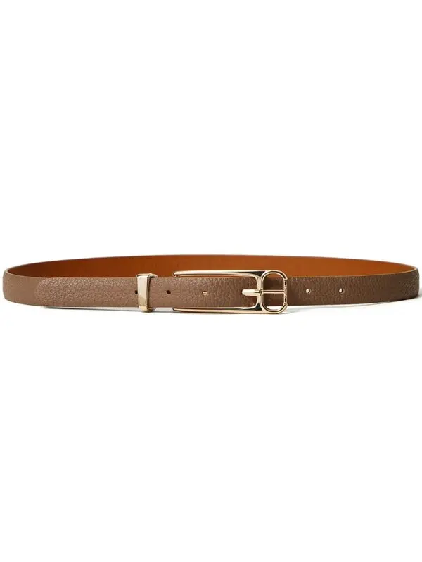 TWINSET Logo-engraved Buckle Belt - Brown