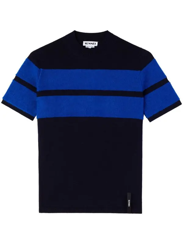 Sunnei Striped Short-sleeve T-shirt