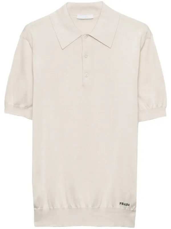 Prada Silk Polo Shirt