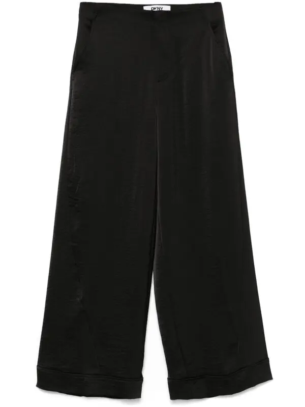 Dkny Wide-leg Trousers - Black