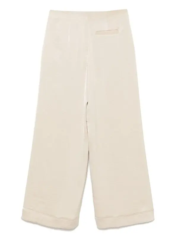 Dkny Wide-leg Palazzo Trousers - Neutrals
