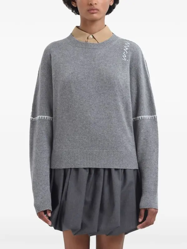 Marni Whipstitch-trim Sweater