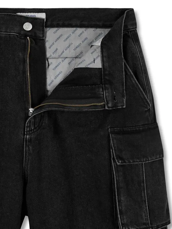 STUDIO TOMBOY Denim Wide-leg Cargo Pants