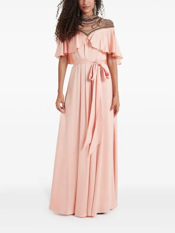 Temperley London Nina Maxi Dress In Pink - 49% Off | Editorialist