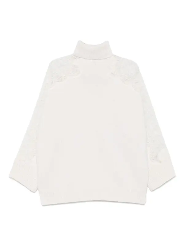 Elie Saab Lace-detail Sweater