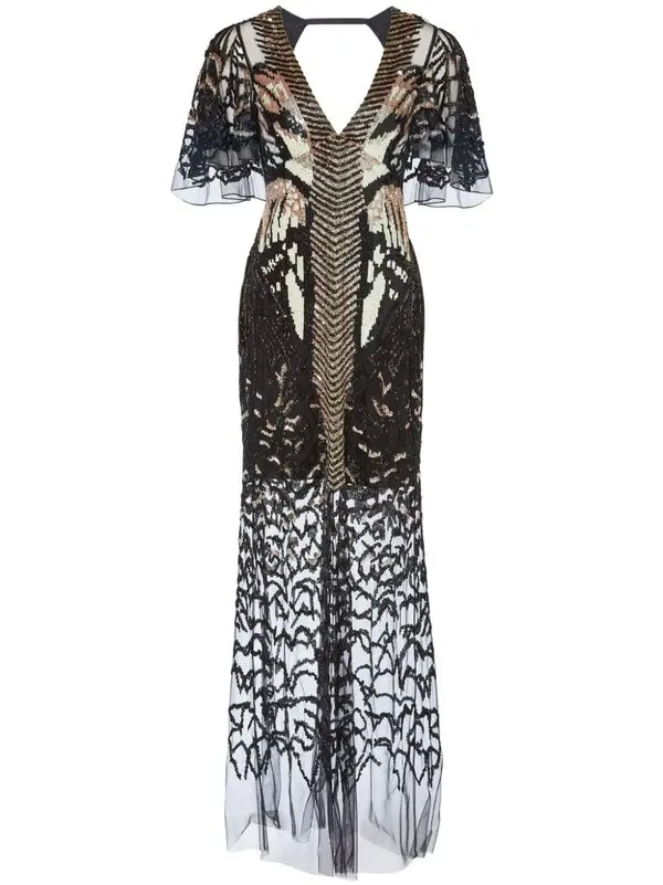 TEMPERLEY LONDON Atlas Maxi Dress - Black