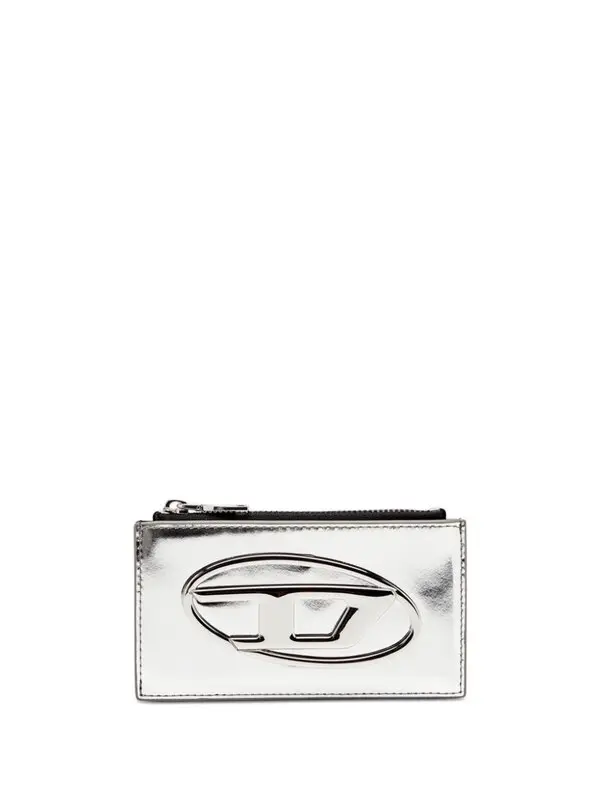 DIESEL® 1dr Card Holder - Silver