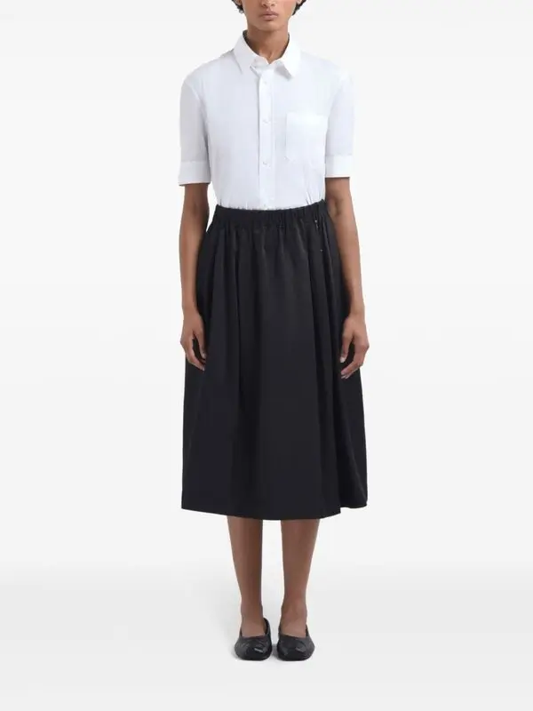Marni Logo-embroidered Midi Skirt