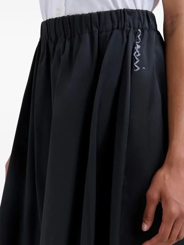 Marni Logo-embroidered Midi Skirt