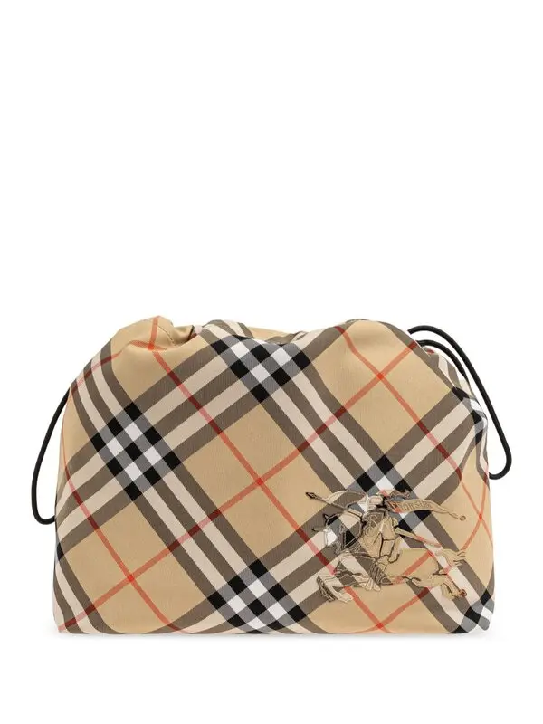 Burberry Check-pattern Clutch - Neutrals
