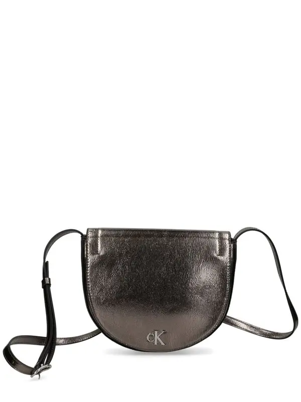 Calvin Klein Metallic Faux-leather Crossbody Bag