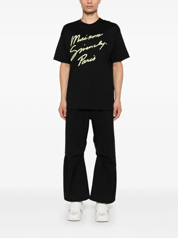 Givenchy Logo-embroidered T-shirt - Black