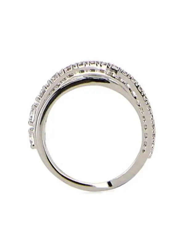 SWAROVSKI Twist Rows Ring - Silver