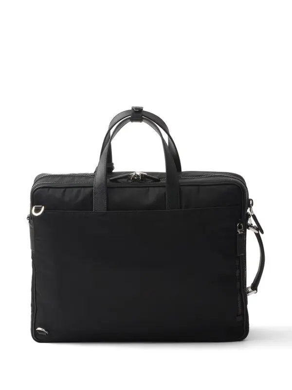 Prada Re-nylon And Saffiano Leather Briefcase